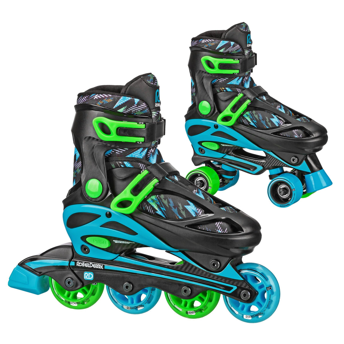 RDS Sprinter Boy's 2-in-1 Quad Skates - Lightning – Skate Warehouse