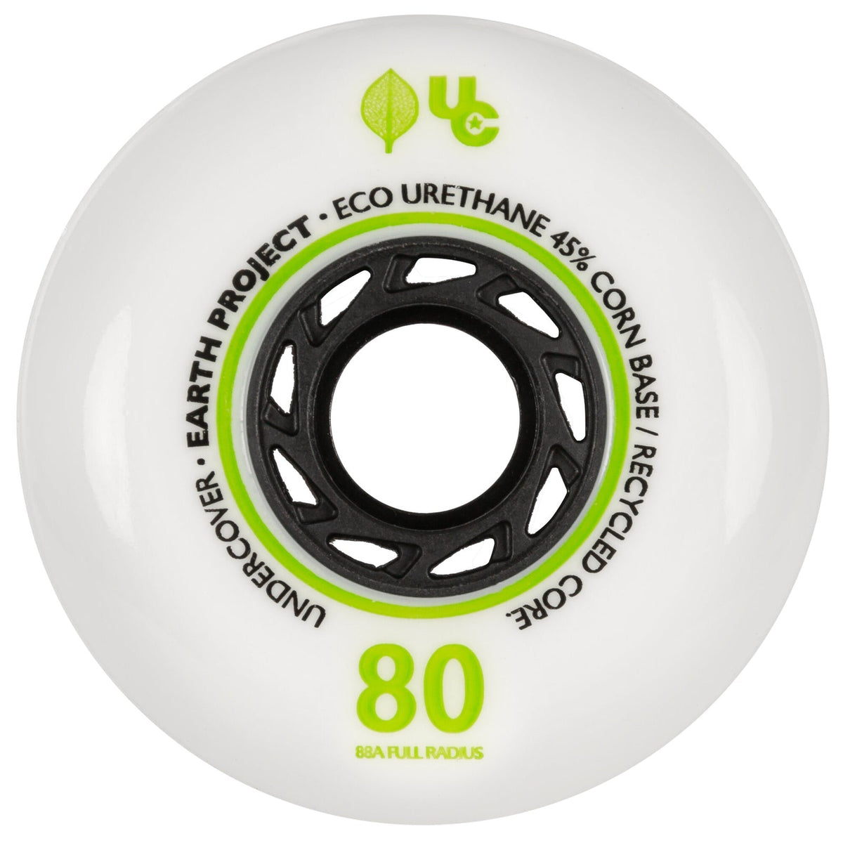 UC Earth Inline Wheels 80mm 88a White 4 Pack – Skate Warehouse