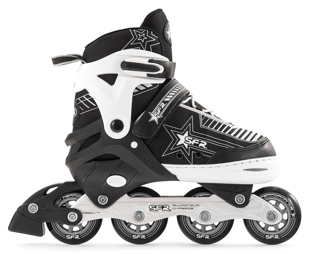 SFR Pulsar Adjustable Inline Skates Silver – Skate Warehouse